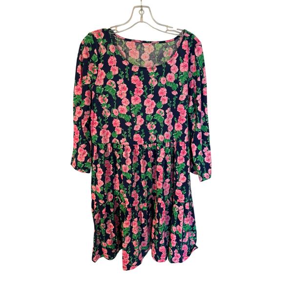 Lilly Pulitzer | Dresses | Lilly Pullitzer Geanna Dress Oyster Bay Navy ...